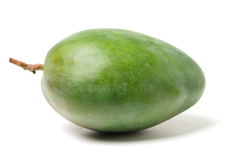 Fresh Single green mango stock image. Image of background - 136216645