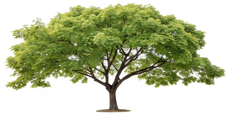 Single green maple tree stock illustration. Illustration of clean ...