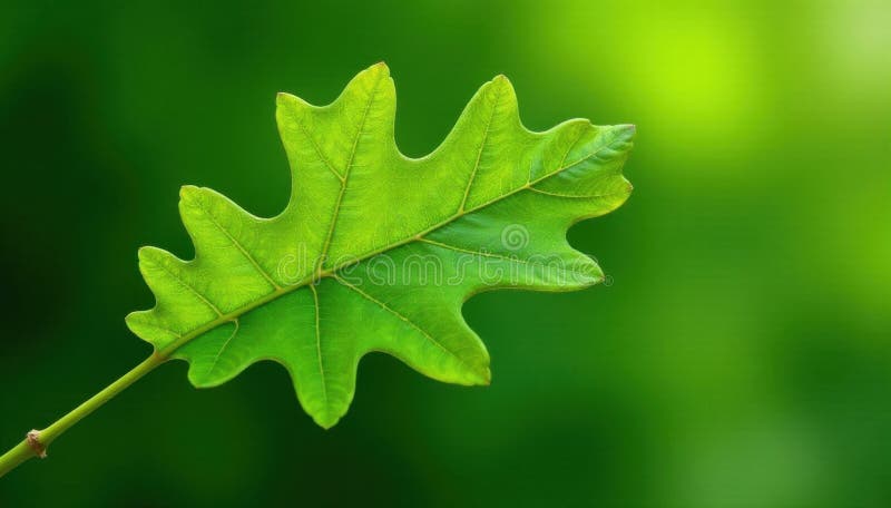 Single Green Oak Leaf Smooth Edges High Resolution Image HD Organic ...