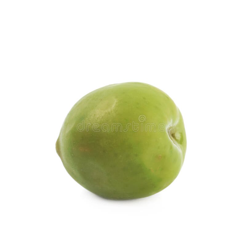 Single Green Olive Isolated Stock Image - Image of fruit, mediterranean ...