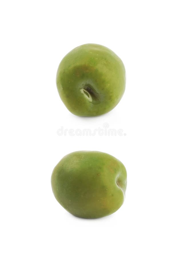 Green Olive Cut in Half Isolated Stock Image - Image of ingredient ...