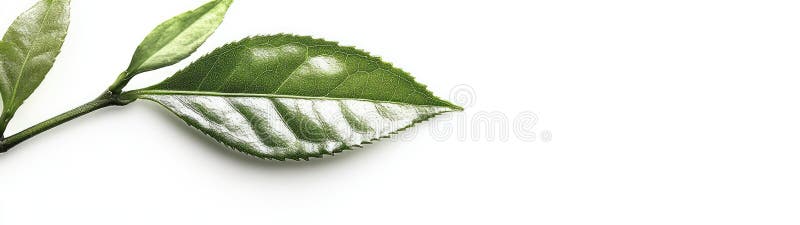 MINIMALIST GREEN TEA LEAF DESIGN Stock Illustration - Illustration of ...