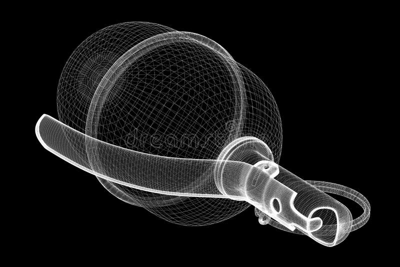 Single Grenade with Copy Space Stock Photo - Image of design, power ...