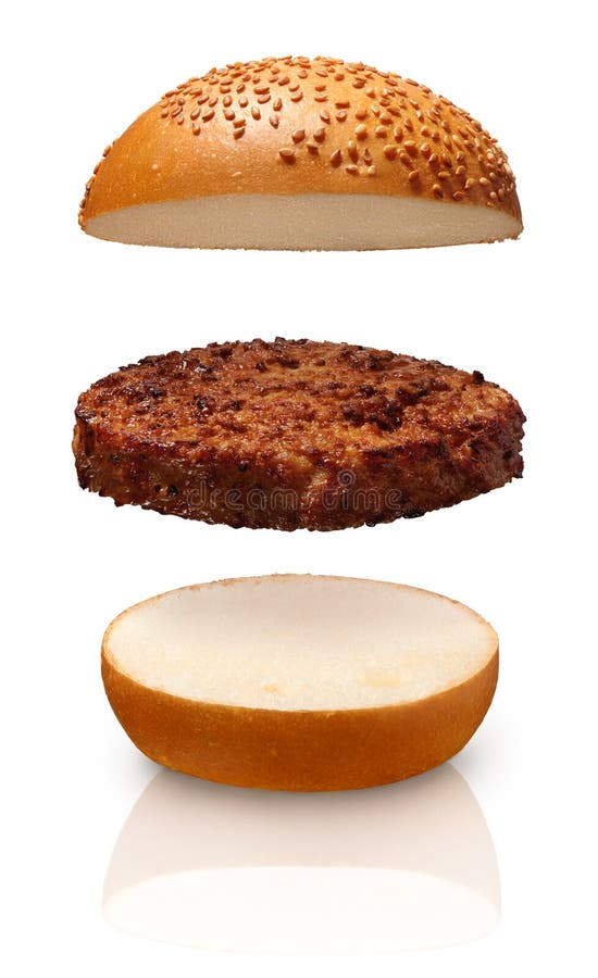Grilled Hamburger Bun Top stock photo. Image of blank - 37758204