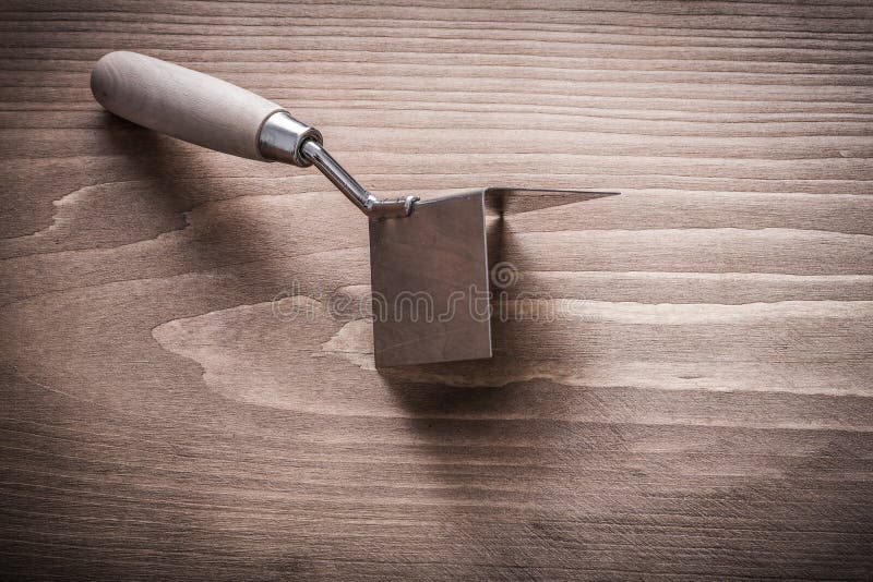 Single Hand Angle Former with Wooden Handle Stock Photo - Image of ...