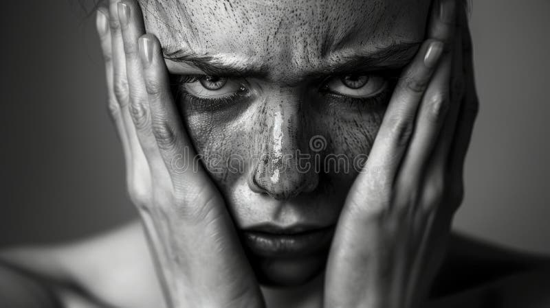 A Single Hand Covers the Face in Shame and Embarrassment while the ...