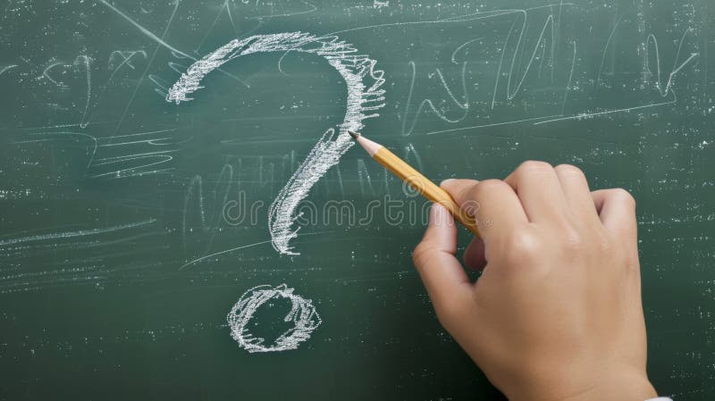 A Single Hand Drawing a Question Mark on a Whiteboard, Prompting ...