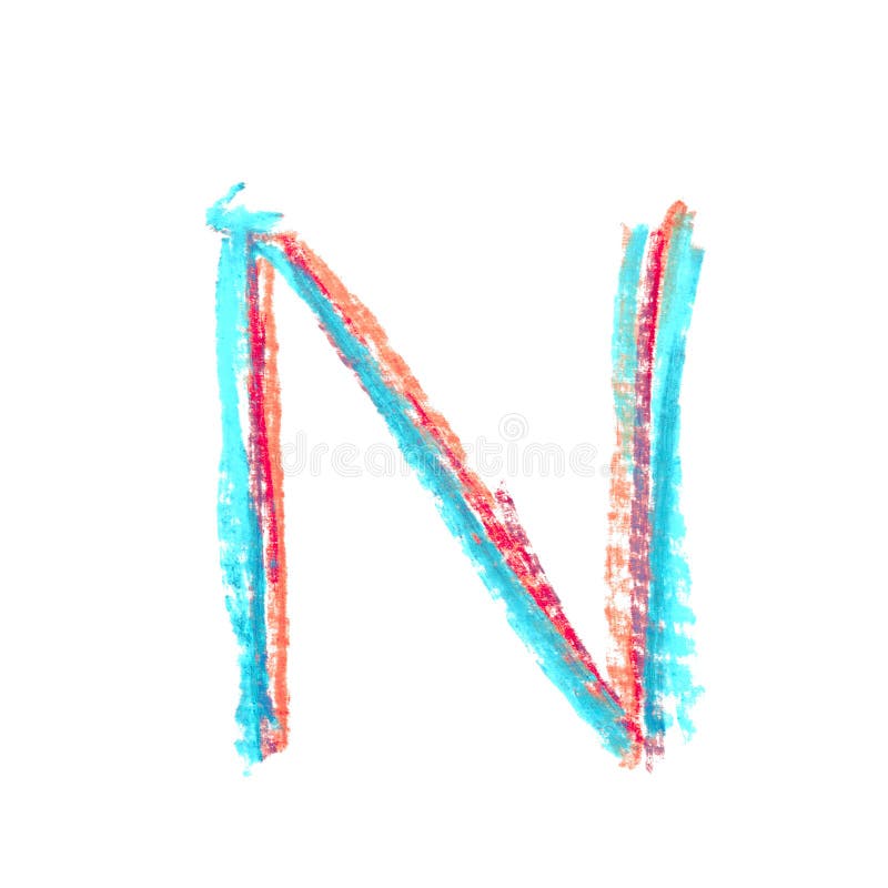 Single Hand Drawn Letter Isolated Stock Photo - Image of drop, paint ...