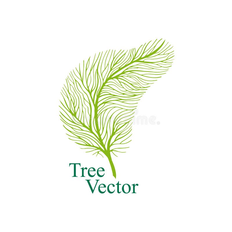 Single Hand Drawn Trees-01 stock vector. Illustration of curled - 167623248