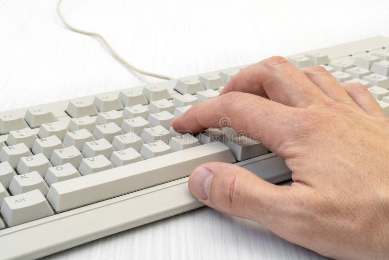 Hands Typing on a Computer Keyboard Stock Photo - Image of ...