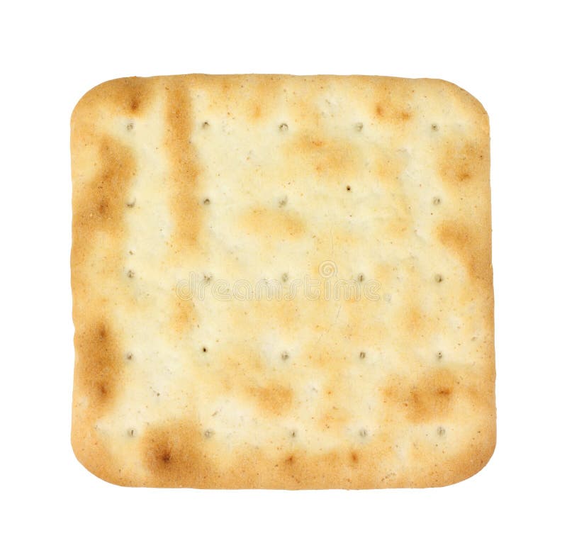 Single Hard Cracker Overhead View Stock Photo - Image of isolated ...