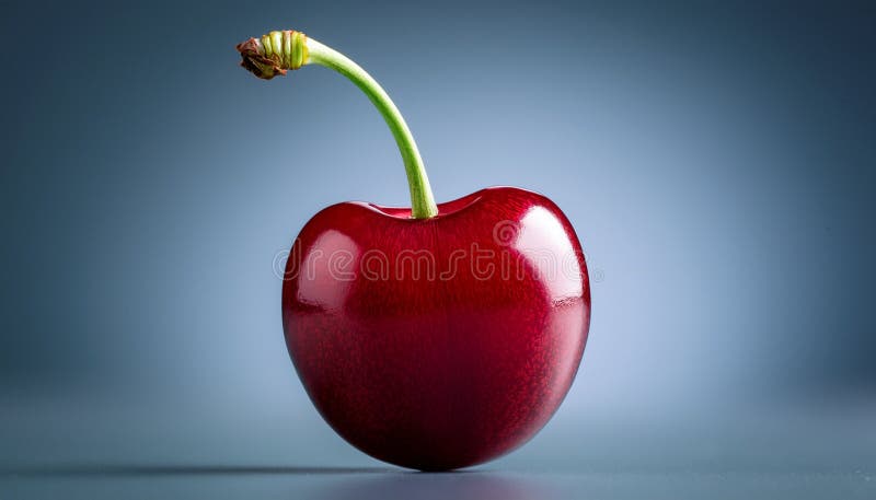Fresh Healthy Cherry Isolated Stock Illustration - Illustration of ...