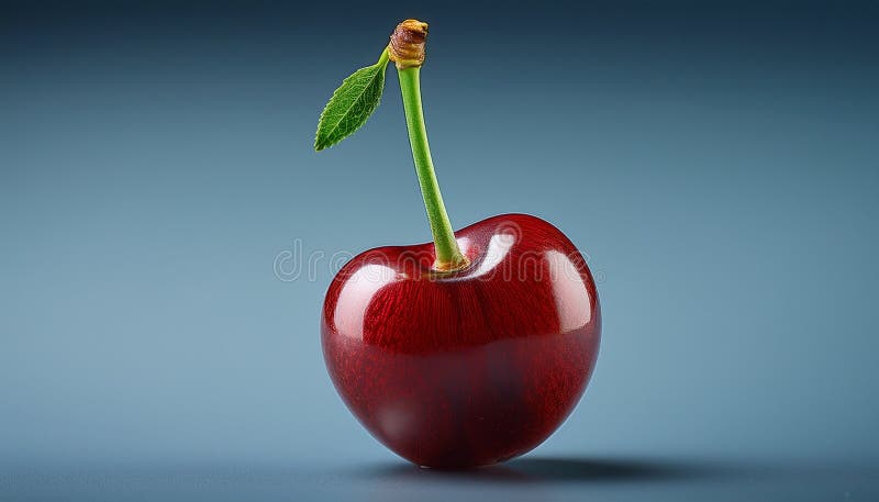 Fresh Healthy Cherry Isolated Stock Illustration - Illustration of ...