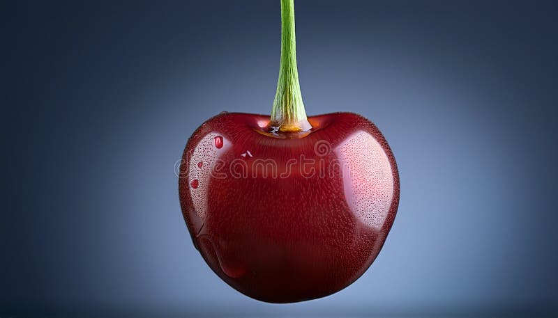 Fresh Healthy Cherry Isolated Stock Illustration - Illustration of ...