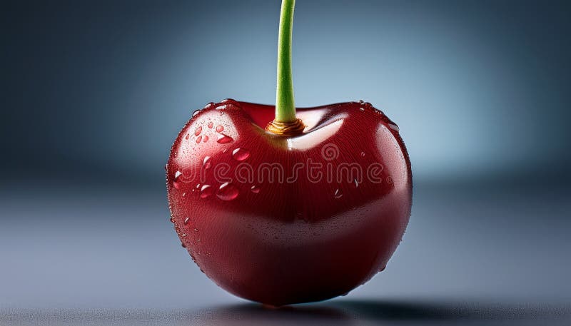 Fresh Healthy Cherry Isolated Stock Illustration - Illustration of ...