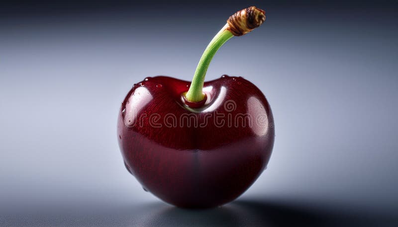 Fresh Healthy Cherry Isolated Stock Illustration - Illustration of ...