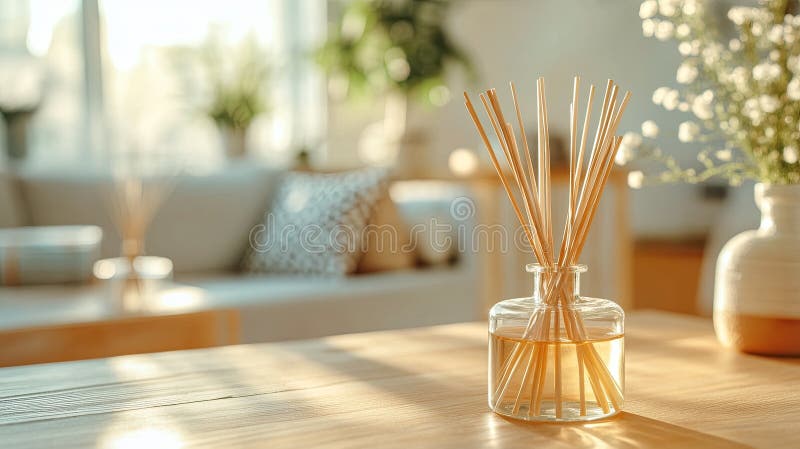A Single Home Scenting Service Flyer Styled with Modern Reed Diffusers Stock Image - Image of ...