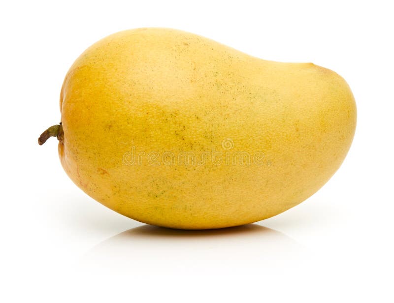 Mango Isolated on White Background Stock Photo - Image of juicy, front ...