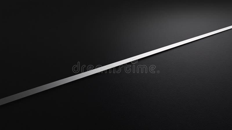 A Single Horizontal Line Traverses a Pure Black Background, Creating an ...