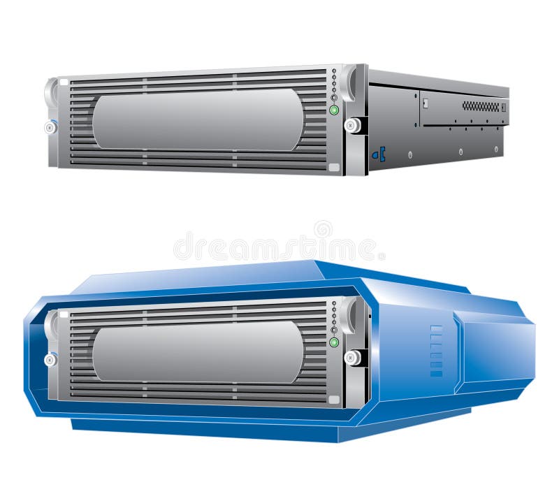 Single Hosting server stock vector. Illustration of website - 6795954