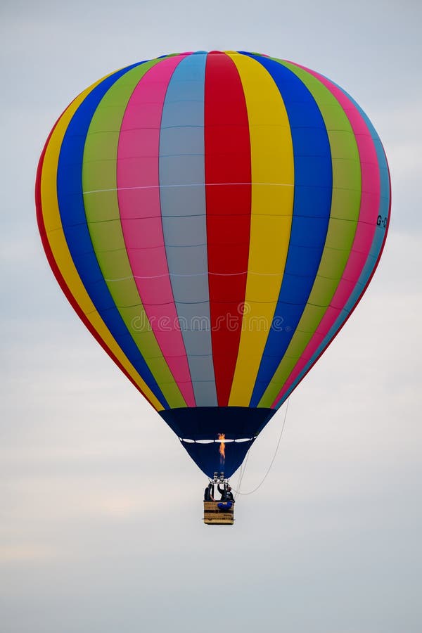 Single Hot air balloon editorial stock image. Image of atmosphere ...