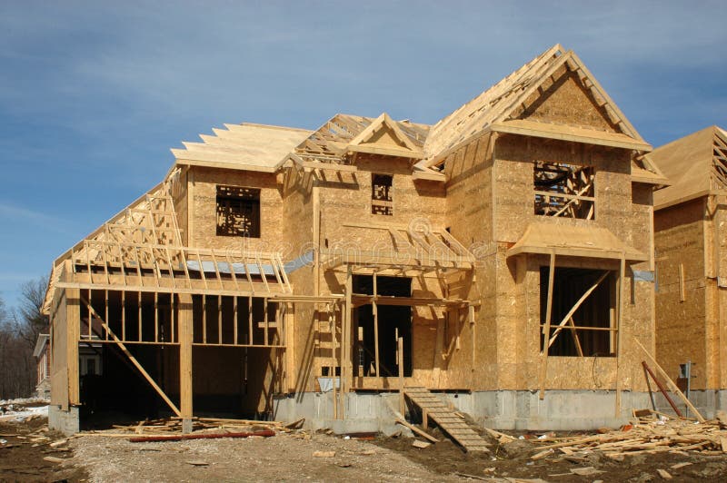 House in Construction - Project Stock Image - Image of construction ...