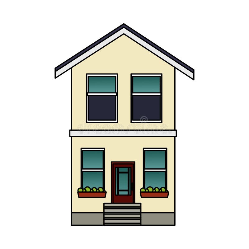 Single house icon image stock illustration. Illustration of village ...
