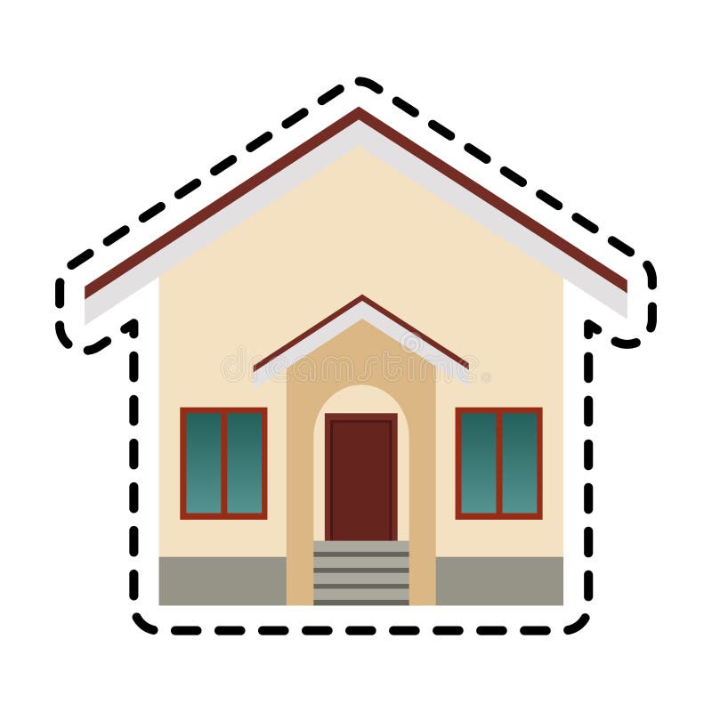 Single house icon image stock illustration. Illustration of exterior ...