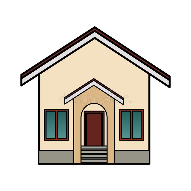 Single house icon image stock illustration. Illustration of property ...