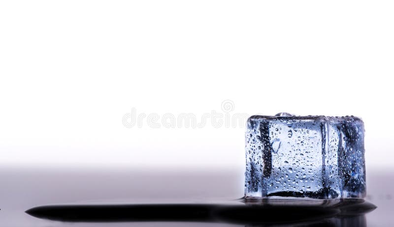 Single ice cube stock photo. Image of closeup, drop - 109842798