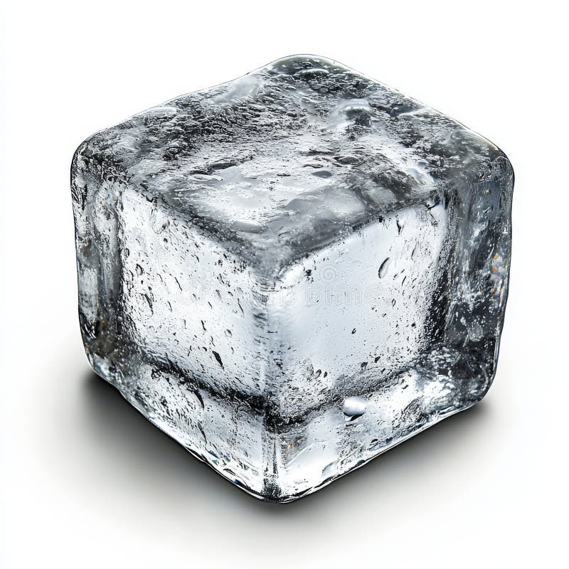 Single Ice Cube Set Against Transparent Backdrop Stock Photos - Free ...