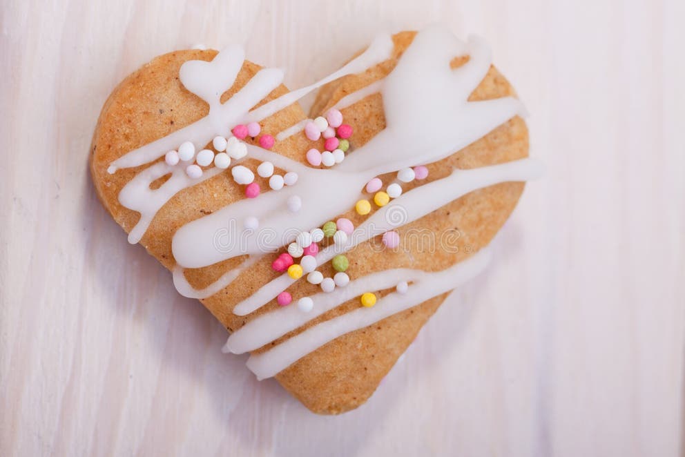 Single Iced Gingerbread Cookie Stock Photo - Image of baked, homemade ...