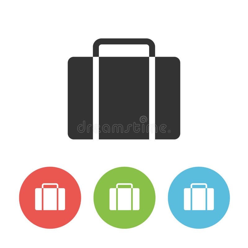 Vector Icon of Business Case Stock Illustration - Illustration of ...