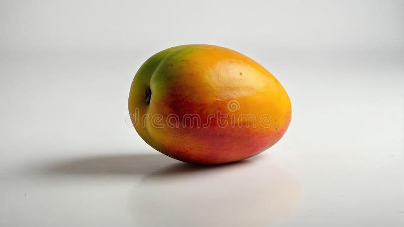 Single Indian Mango Fruit Isolated in Pure White Backg Ai Generated ...
