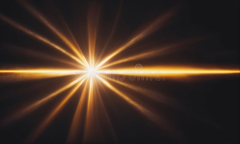 A Bright, Golden Light Shines through the Darkness, Creating a Radiant ...