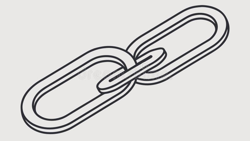 Single Interlocking Chain Link, Symbolizing Connection and Strength ...