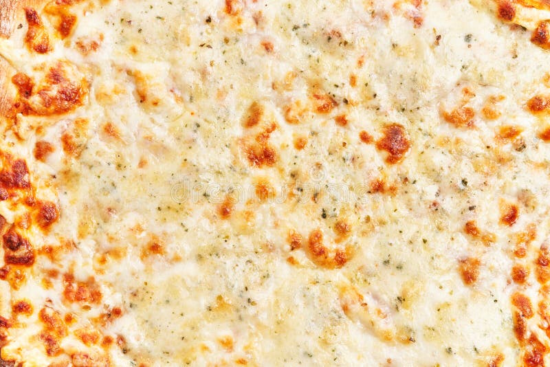 Single Italian 4 Cheese Pizza Texture Stock Image - Image of dough ...