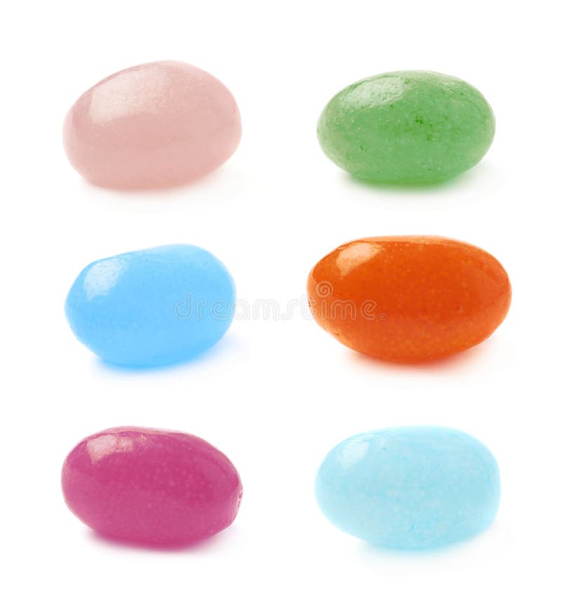 Single Jelly Bean Candy Isolated Stock Image - Image of isolated ...