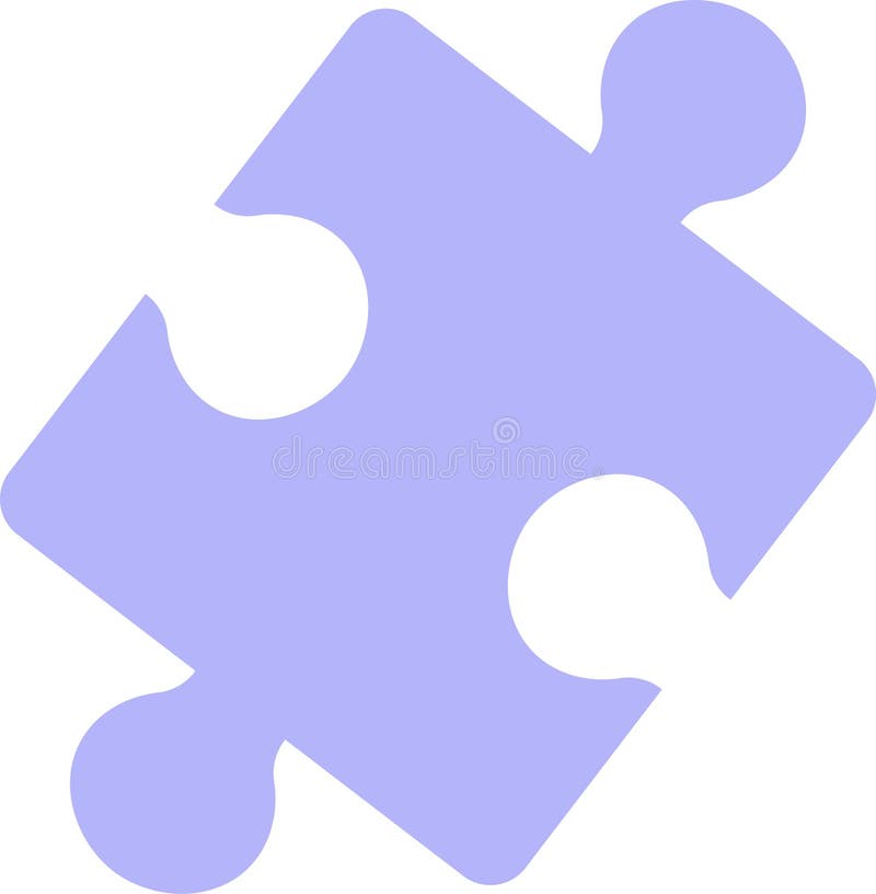 Single Jigsaw Puzzle Piece stock vector. Illustration of concept ...