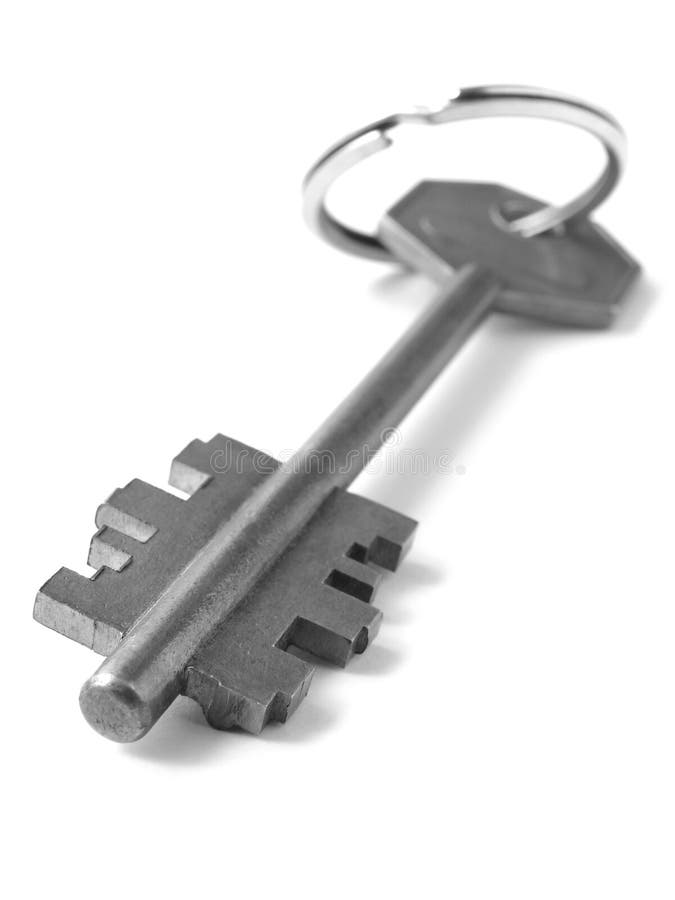 Single key stock image. Image of access, safety, private - 10030979