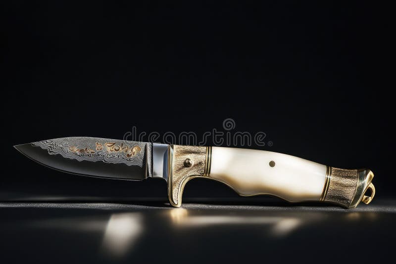 A Single Knife Sitting on a Table Stock Photo - Image of everyday ...