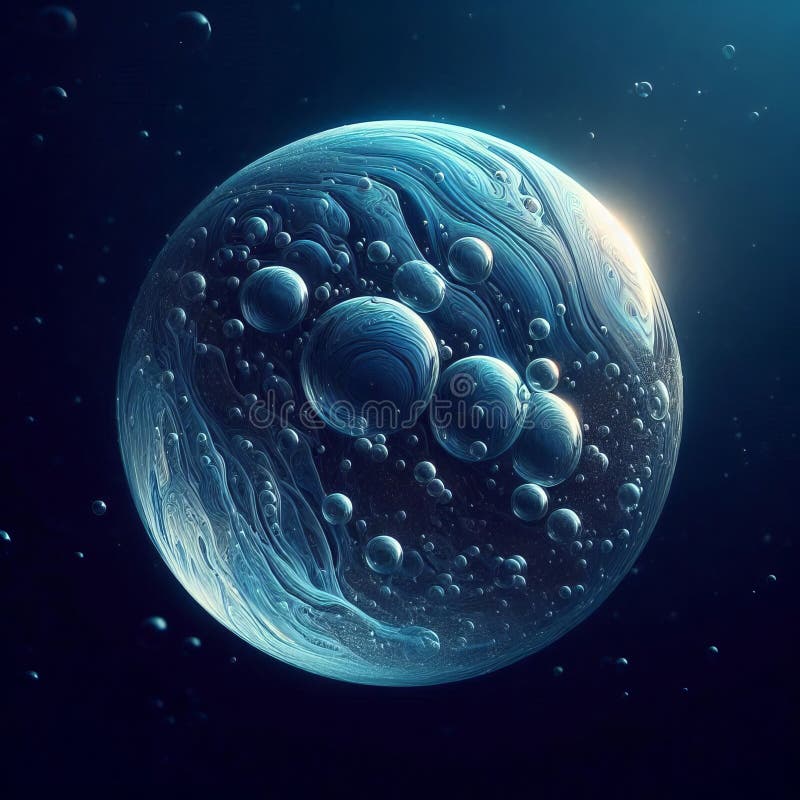 Single Large Bubble a Big Transparent Bubble Taking Up Most of T Stock ...