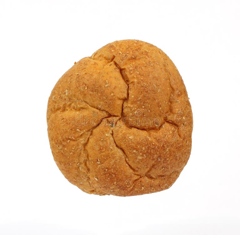 Single Large Bulky Wheat Roll Stock Photo - Image of crust, brown: 17180474