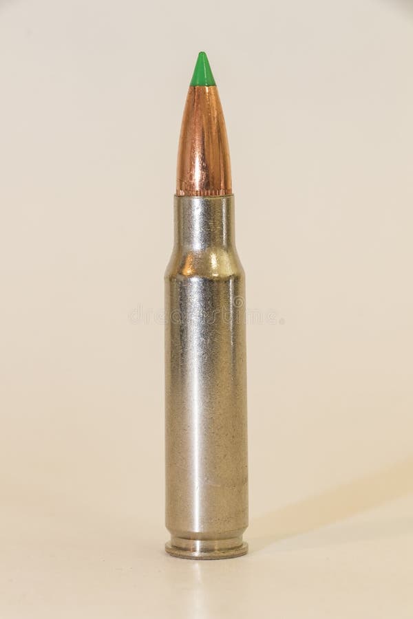 .306 and .223 Caliber Rifle Ammo Stock Image - Image of ammo, metal ...