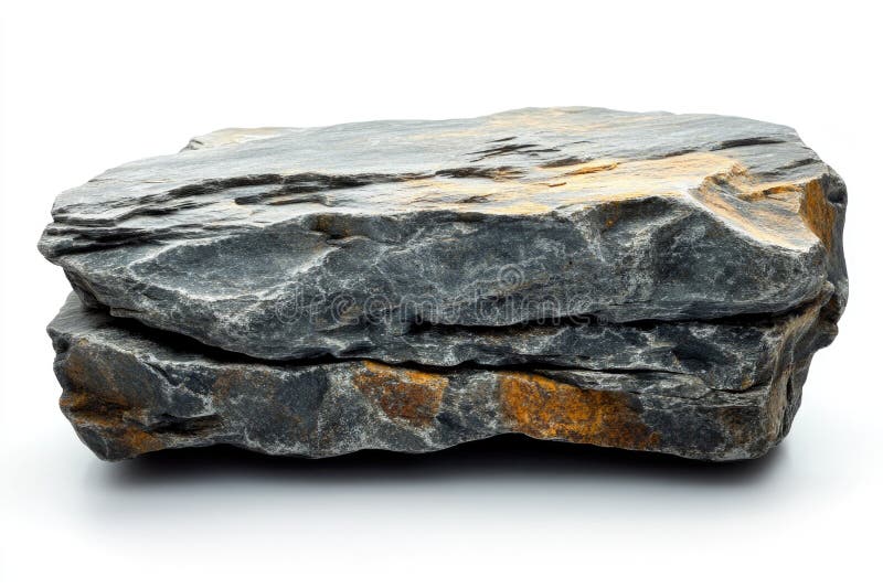 A Single Large Rock Sits Atop a Clean and Simple White Background ...