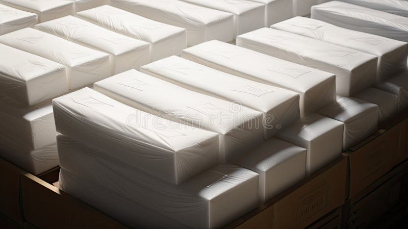 Single-layer Foam Sheets, a Versatile Packaging Material. Stock Image ...
