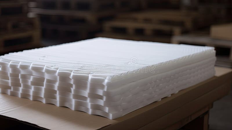 Single-layer Foam Sheets, a Versatile Packaging Material. Stock Photo ...