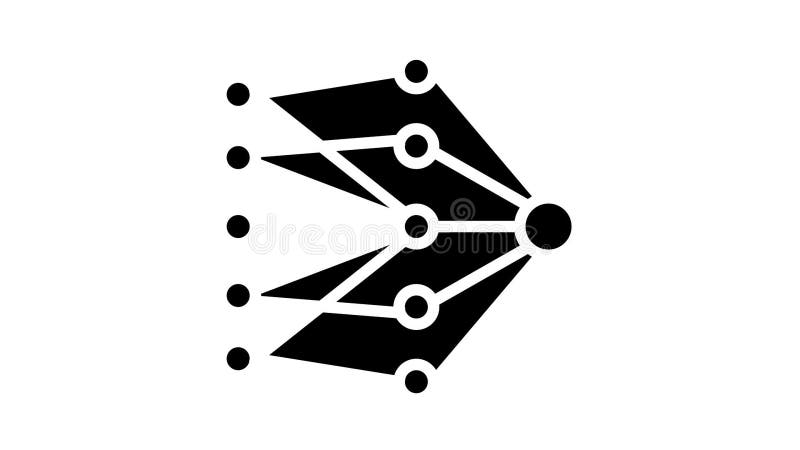 Single Layer Neural Network Line Icon Animation Stock Footage - Video ...