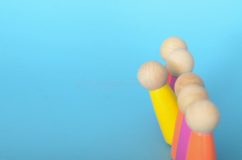 A Single Leader Stands Out, Leading the Way for the Team Stock Photo ...