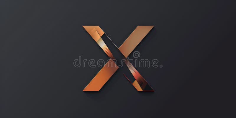 A Single Letter X on a Dark, Mysterious Background Stock Image - Image ...
